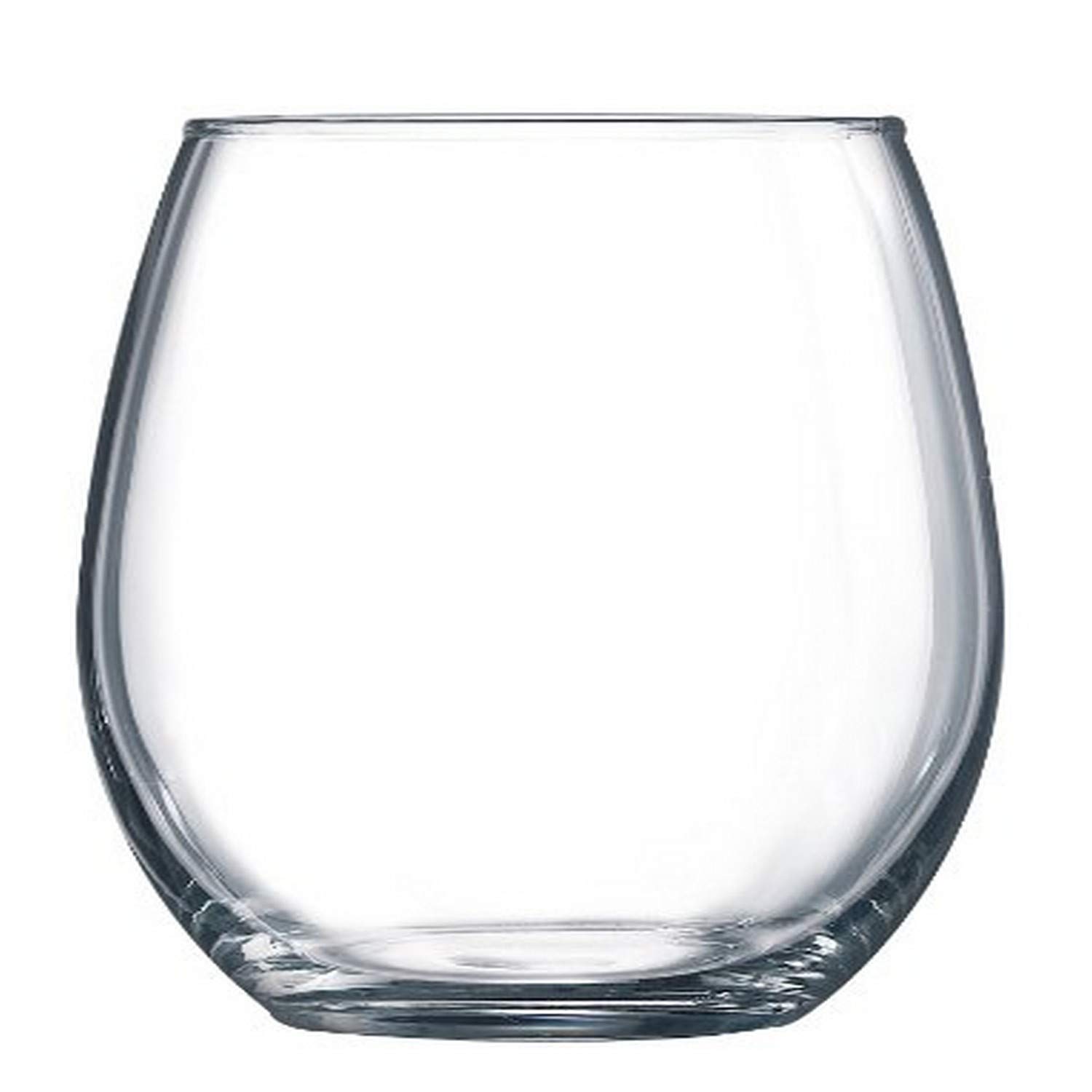 Arc International Luminarc Cachet/Perfection Stemless Wine Glass, (15 Ounce 6 Piece Set, Clear)