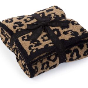 Barefoot Dreams CozyChic Barefoot in The Wild Throw Leopard One Size