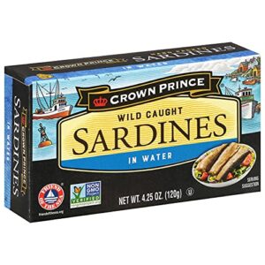 crown prince sardines in water, 4.25-ounce cans (pack of 12)