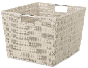 whitmor rattique storage tote, latte