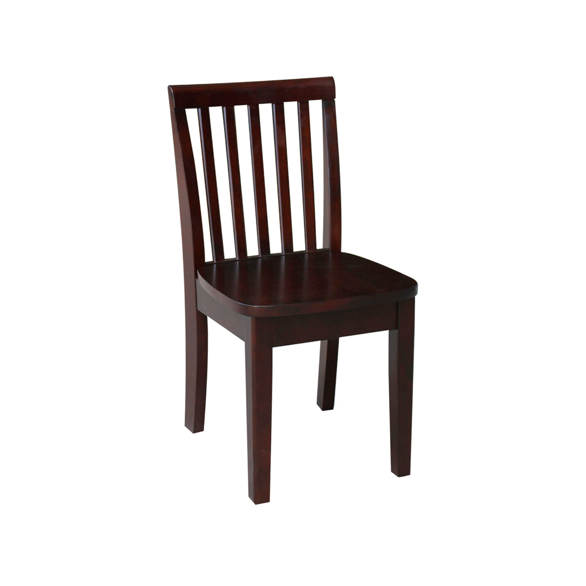 International Concepts 5-Piece 2532 Table with 4 Mission Juvenile Chairs, Rich Mocha Finish