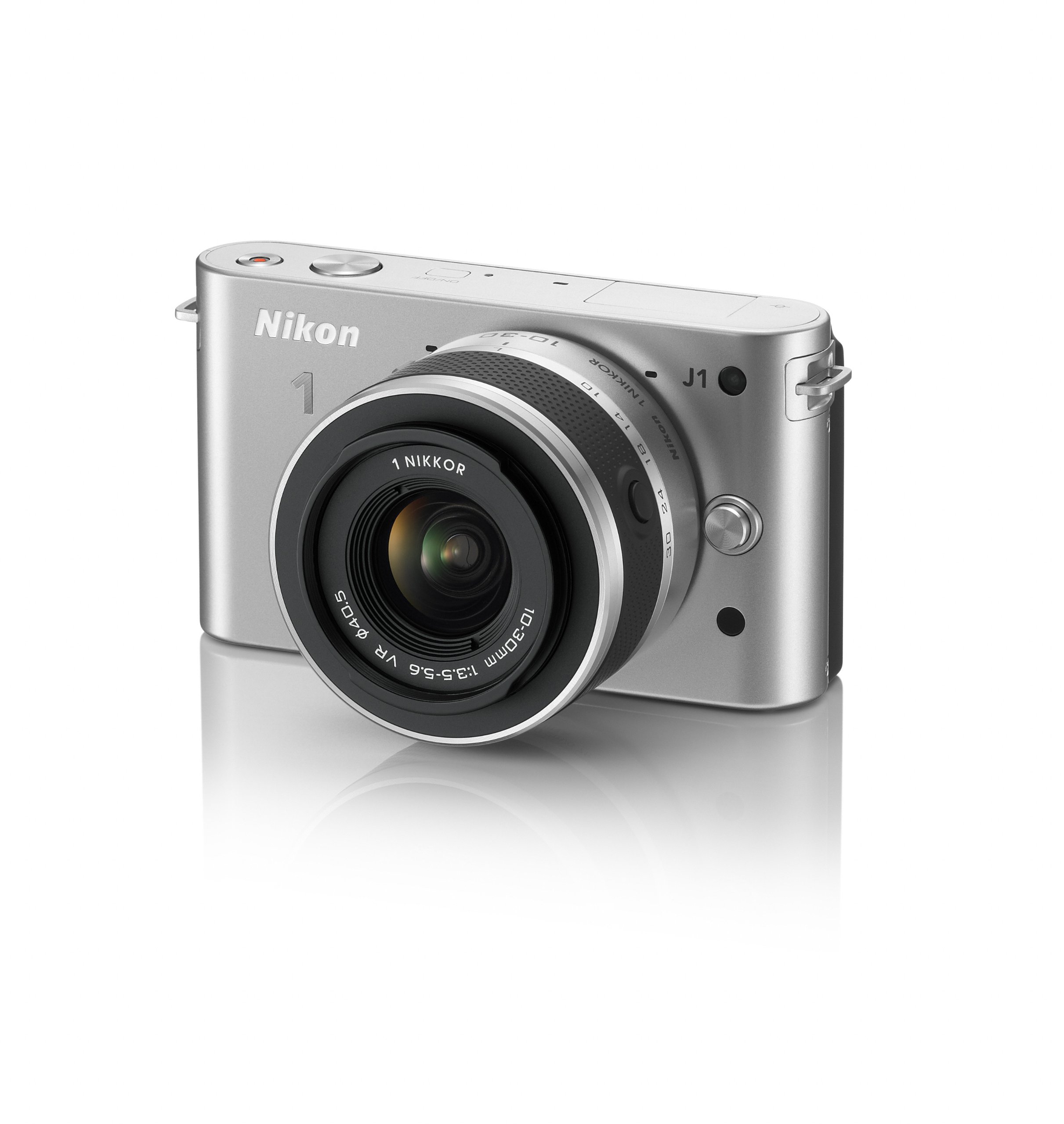 Nikon 1 J1 HD Digital Camera System with 10-30mm Lens (Silver) (OLD MODEL)