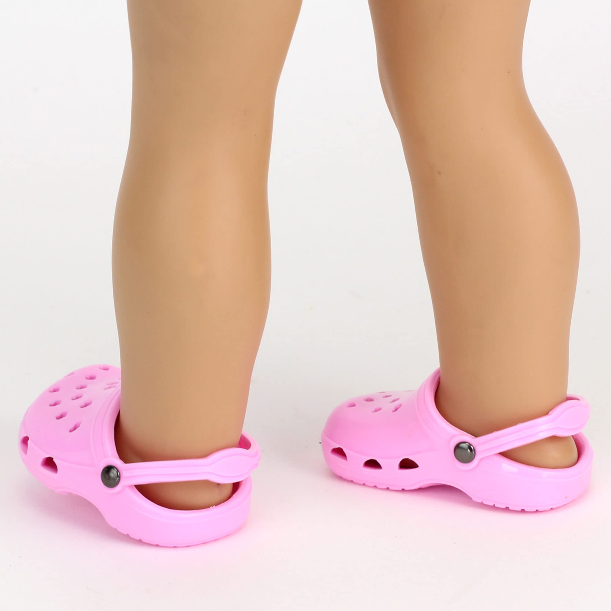 Sophia's 18" Doll Light Pink Comfy Polliwog Garden Clog Shoes