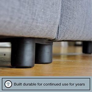 Couch Clamp Sectional Sofa Connectors (4 Pack) - Keep Sofa Cushions From Sliding & Gaps, Easy Install Straps & No Tools Required. Universal Fit Ideal for 3 Piece Modular Sofa - Prevent Floor Scratches