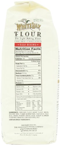 White Lily Unbleached Self Rising Flour, 5-lb bag