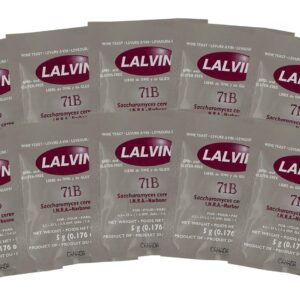 Lalvin - UX-Y1XE-IDOI Wine Yeast 71B Yeast, 10 Packs, Multicolor