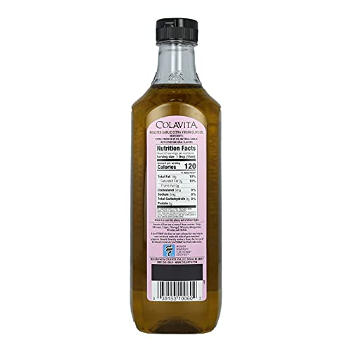 Colavita All Natural Roasted Garlic Extra Virgin Olive Oil 32oz Plastic