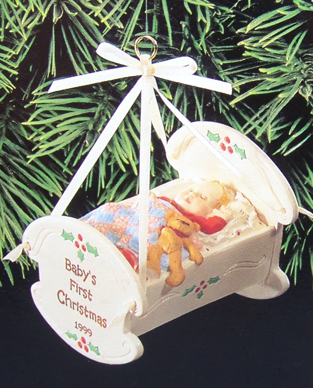 Baby's First Christmas Cradle Hallmark 1999