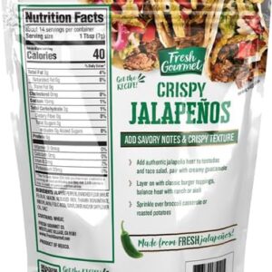 Fresh Gourmet Crispy Lightly Salted Jalapenos | Low Carb | Crunchy Snack and Salad Topper | 3.5 Ounce, Pack of 6