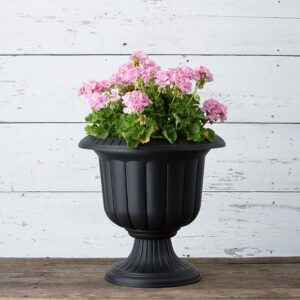 Novelty 38198.03 Classic Urn Planter, Black, 19 Inch