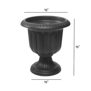 Novelty 38198.03 Classic Urn Planter, Black, 19 Inch