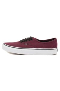 vans unisex authentic skate shoe, port royale/black, size 9.5 mens/11 womens