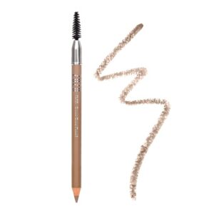 zuzu luxe cream brow pencil (flax - blonde), effortlessy sculpt and define eyebrows, natural finish, creamy formula. natural, paraben free, vegan, gluten-free,cruelty-free, non gmo, 0.044 oz.