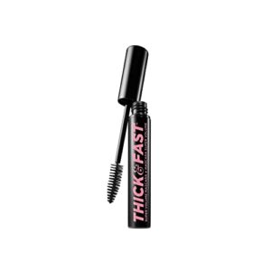 soap & glory thick & fast super volume mascara, black - longer, fuller, voluminous mascara - noflake24 flake free mascara - clump free supersize extra curl volume mascara (10ml)