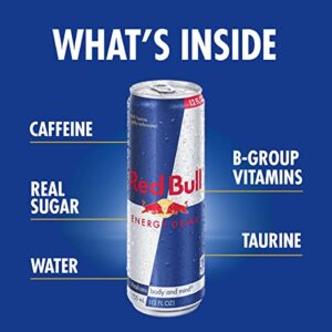 Red Bull Energy Drink, 12 Fl Oz, 24 Cans (6 Packs of 4)