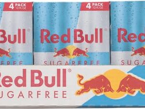 Red Bull Sugar Free Energy Drink, 12 Fl Oz, 24 Cans (6 Packs of 4)