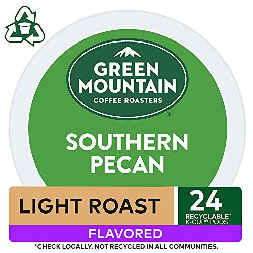 Green Mountain Coffee Roasters Southern Pecan, Single-Serve Keurig K-Cup Pods, Flavored Light Roast, 24 Count