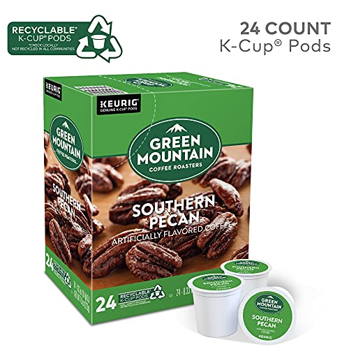 Green Mountain Coffee Roasters Southern Pecan, Single-Serve Keurig K-Cup Pods, Flavored Light Roast, 24 Count