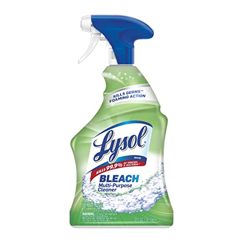 Lysol Multi-Purpose Cleaner Sanitizing and Disinfecting Spray with Bleach, All Purpose Cleaning Spray for Bathrooms and Kitchens, 32oz