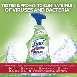 Lysol Multi-Purpose Cleaner Sanitizing and Disinfecting Spray with Bleach, All Purpose Cleaning Spray for Bathrooms and Kitchens, 32oz