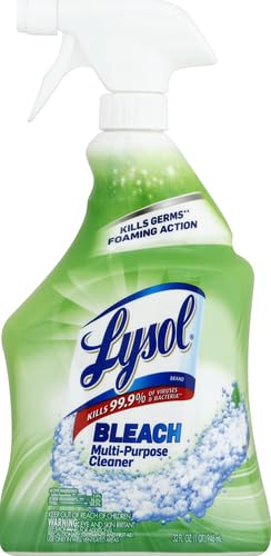 Lysol Multi-Purpose Cleaner Sanitizing and Disinfecting Spray with Bleach, All Purpose Cleaning Spray for Bathrooms and Kitchens, 32oz