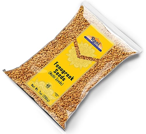 Rani Fenugreek (Methi) Seeds Whole 7oz (200g) Trigonella foenum graecum ~ All Natural | Vegan | Gluten Friendly | Non-GMO| Kosher | Indian Origin, used in cooking & Ayurvedic spice