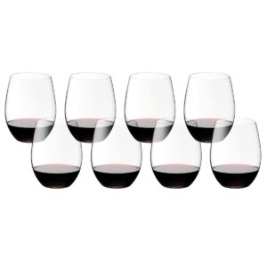 riedel o crystal cabernet/merlot wine glass, set of 8