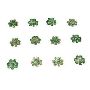 Glitter Shamrock Tattoo Stickers Pack of 12