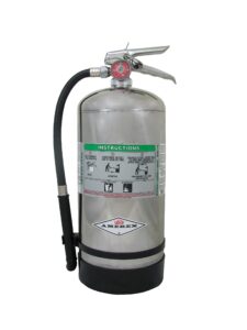 amerex b260, 6 liter wet chemical class a k fire extinguisher, ideal for “kitchen use”