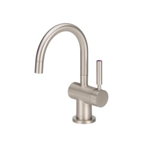 insinkerator f-hc3300sn modern instant hot & cold water dispenser - faucet only, satin nickel