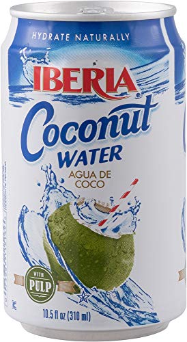 Iberia Coconut Water With Pulp, 10.5 Fl Oz (Pack of 24)