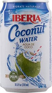 iberia coconut water with pulp, 10.5 fl oz (pack of 24)