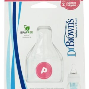 Dr. Brown's Natural Flow Preemie Standard Nipple (2-Nipples)