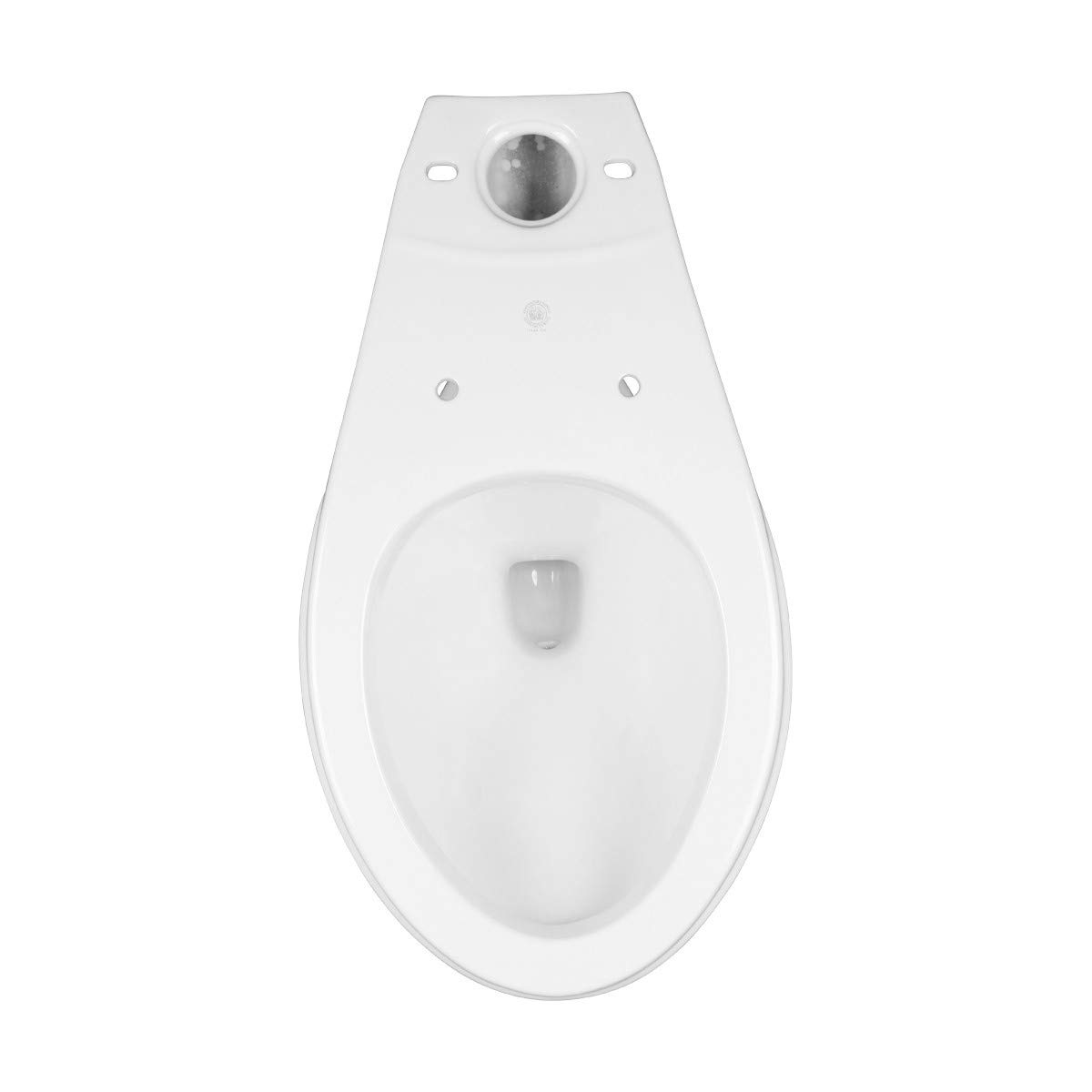 Renovators Supply Sheffield Corner Elongated Toilet Bowl - Heavy Duty 2-Piece Oval Toilet in White - WaterSense Dual Flush with Slow Close Toilet Seat - Grade A, Porcelain Scratch and Stain Resistant