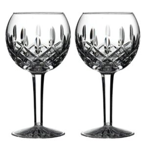 waterford classic lismore balloon wine glass, set of 2