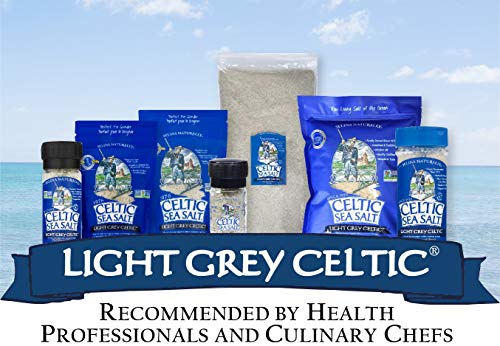 Celtic Sea Salt, Light Grey Grinder, 3 oz White