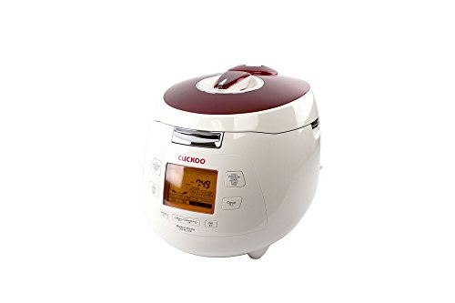 Cuckoo CRP-M1059F Pressure Rice Cooker, 11.40 x 11.60 x 15.60 inches, Red