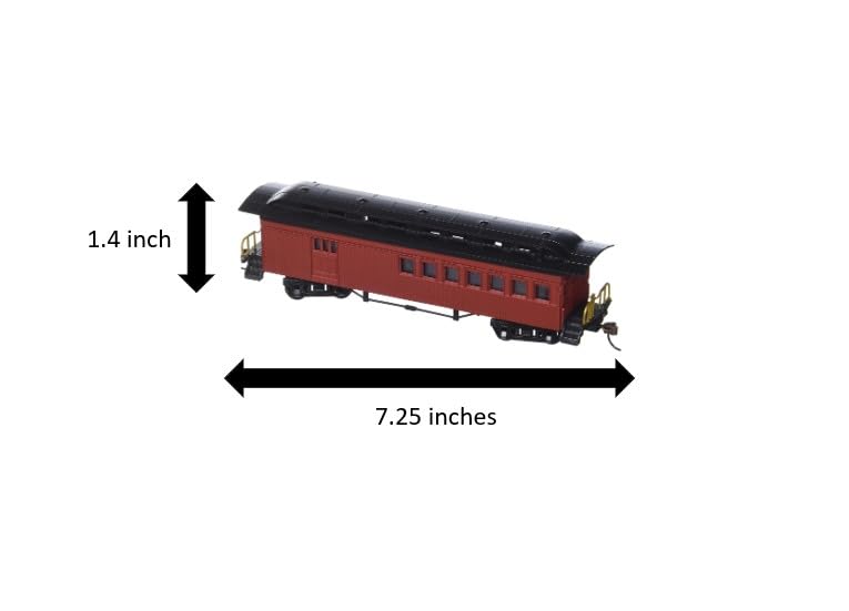 Bachmann Industries 1860 - 1880 Passenger Cars - Combine - Painted, Unlettered Red (HO Scale)