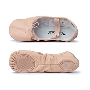 Theatricals Adult Leather Split-Sole Ballet Shoes Pink 05.5M T2700