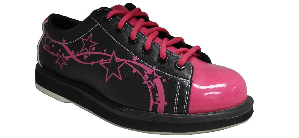 Pyramid Women's Rise Black/Hot Pink Bowling Shoes Size 8