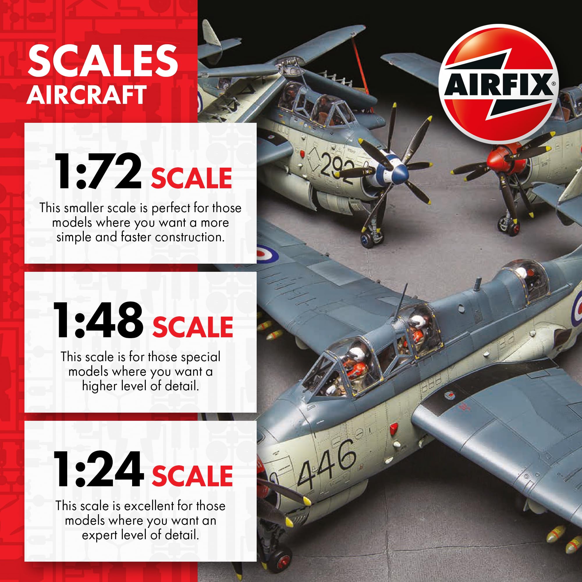 Airfix Starter Gift Set North American Mustang IV 1:72 Military Aviation Plastic Model Kit A55107A