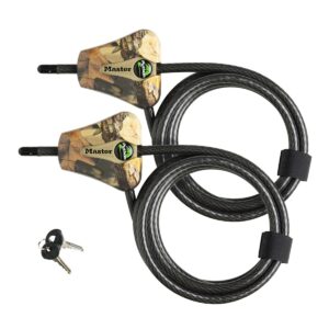 master lock python trail camera adjustable camouflage cable locks 8418ka-2 camo