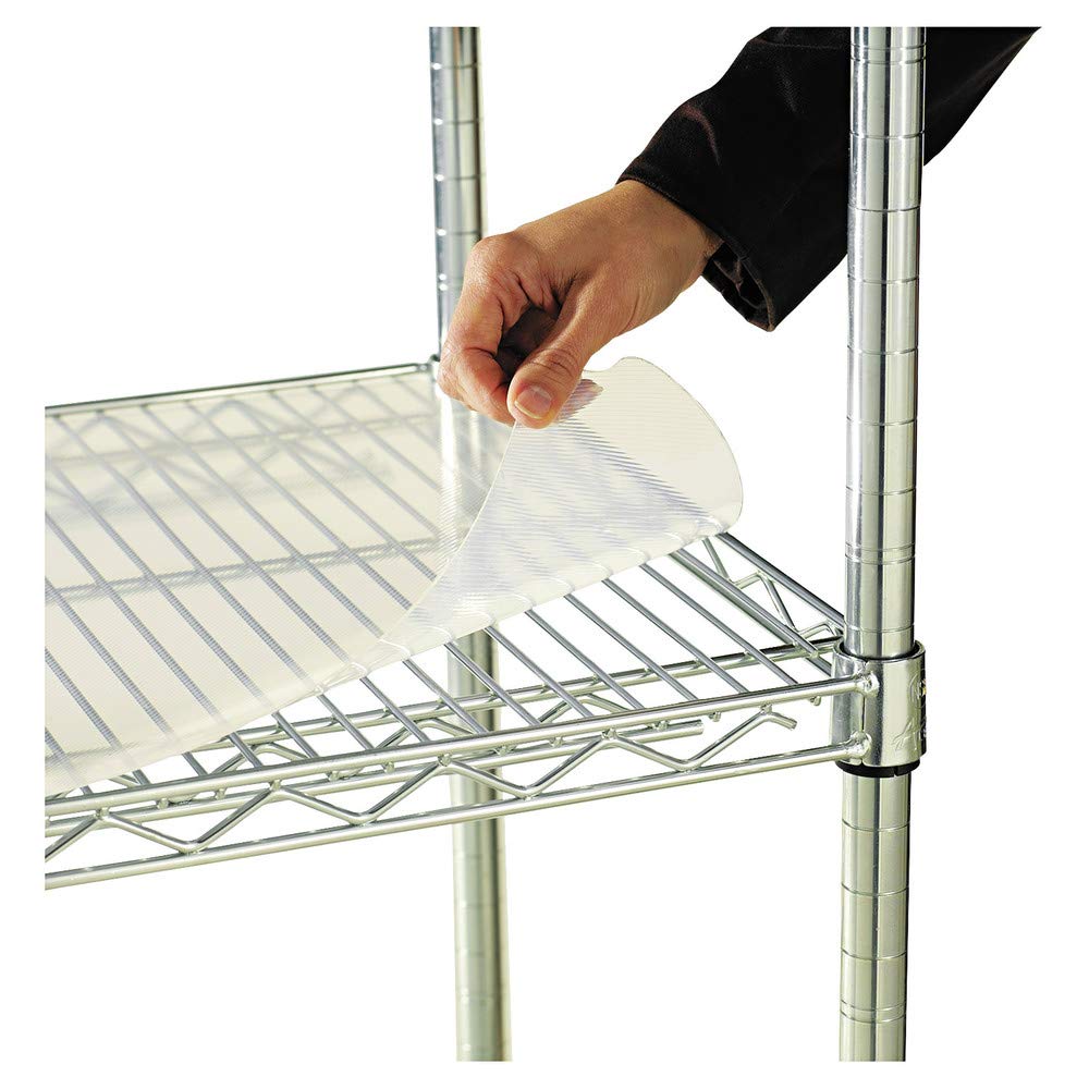 Alera ALESW59SL4824 Plastic 48 in. x 24 in. Shelf Liners For Wire Shelving - Clear (4/Pack)