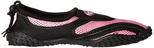 Womens Water Shoes Aqua Socks Pool Beach ,Yoga,Dance and Exercise (10, Black/Pink 1185L)