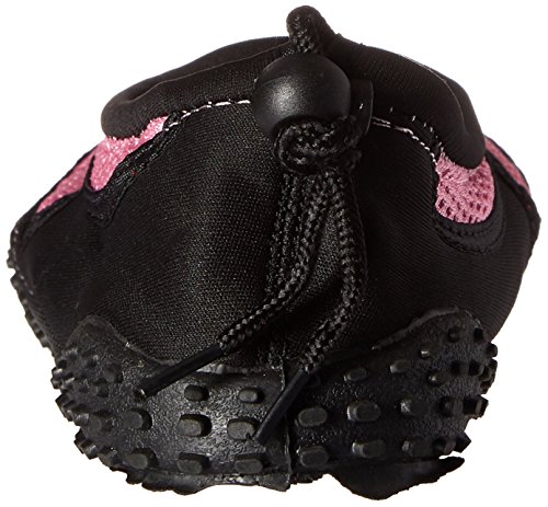 Womens Water Shoes Aqua Socks Pool Beach ,Yoga,Dance and Exercise (10, Black/Pink 1185L)