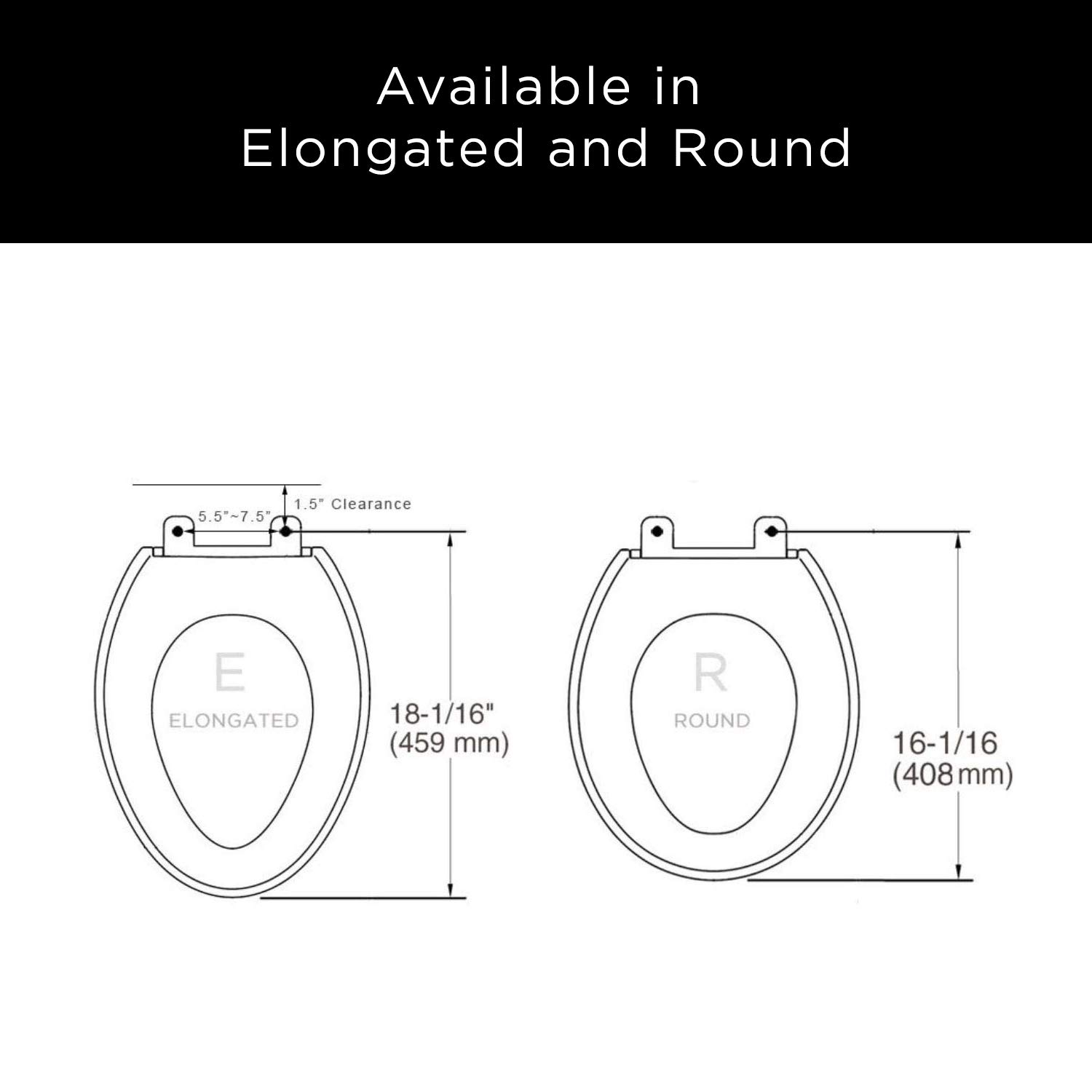 BioBidet Ultimate BB-600 Bidet Toilet Seat, adjustable Heated Seat and Freshwater, Dual Nozzle Sprayer, Posterior Feminine Wash, Round