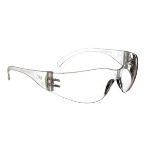 3M Safety Glasses, Virtua, 20 Pair, ANSI Z87, Anti-Fog Scratch Resistant Clear Lens, Clear Frame, Wraparound Coverage