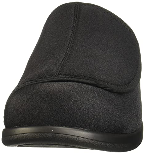 Propét Women's Cush 'N Foot Slipper, Black, 8