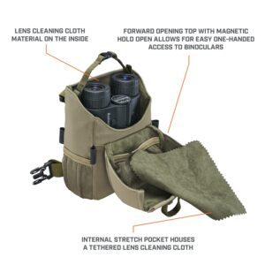 Bushnell Vault Binoculars Pack, Rugged Carrying Case for Outdoor Enthusiasts with Water-Resistant Design and Multiple Pockets