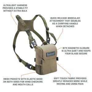 Bushnell Vault Binoculars Pack, Rugged Carrying Case for Outdoor Enthusiasts with Water-Resistant Design and Multiple Pockets